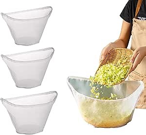 3PCS Cheese Cloth Bag for Straining, Reusable Bowl-Shaped Strainer Bag, Fine Mesh Food Filter Bags, Strainer Bags for Juicing, Cooking, Tea, Nut Milk, and Greek Yogurt, Medium