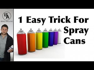 This one easy trick might solve your spray painting problems