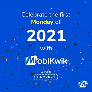 It's time to celebrate the New Year!🥳 Add the One to your Twenty with MobiKwik. By adding Rs 20 or more to your wallet, you get Rs 21 Cashback! Offer valid for today. Use Code: HNY2021 https://sak38.app.goo.gl/kwikadd #Cashback #2021 #NewYear #HappyNewYear2021 #MobiKwik | MobiKwik