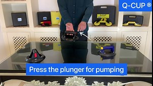 Q-CUP® 100 kg Professional Tile Glass Suction Cup Lifter Sucker 3-Pumping to lift Heavy Duty Glass or Tile easily
