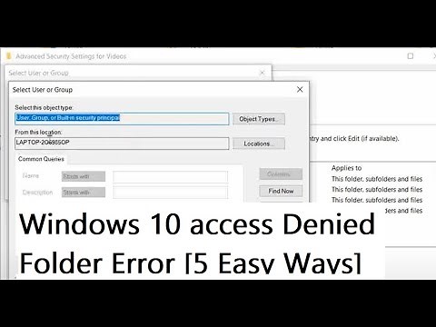 how to fix Windows 10 access Denied Folder Error [5 Easy Ways]