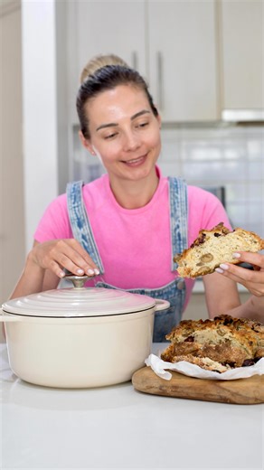 LUBA PAVIA on Instagram: "ONE-POT NO KNEAD OLIVE & ROSEMARY BREAD My most viral bread recipe, made even easier, everything mixed, shaped and baked in the same @tefal.australia cast iron pot. Less mess, more flavour and the kind of bread you’ll make on repeat. A perfect Christmas or housewarming gift and right now it’s 60% off (was $319.99, now $127.99) Save the recipe below, tag a friend and let me know in the comments if you’re going to make it🙌 Ingredients: 1 cup plain yoghurt (use dairy-free