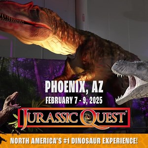 Jurassic Quest is ROARING into Phoenix, AZ! 🦖 DON’T MISS: * LIFE-SIZE, SKY-SCRAPING DINOSAURS * ONE-OF-A-KIND WALKING DINOSAUR RIDES * LIFE-SIZE T.REX SKULL * INCREDIBLE FOSSILS, including REAL T.rex teeth and Triceratops horn Come join us from February 7 - 9 at Arizona State Fairgrounds in Phoenix, AZ! CLICK THE LINK BELOW TO FIND TICKET PRICES AND PURCHASE TICKETS ONLINE: https://jurassicquest.shop/phoenix-az Purchasing tickets online before the event guarantees entry in case of sell out 🚨 W