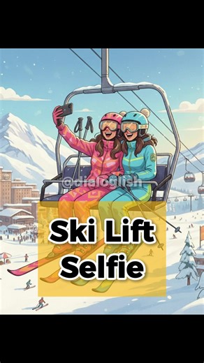 Elevate your winter trip with the perfect slope-side chat! 🚠❄️⛷️ In this episode, we head to the ski resort to enjoy an absolutely breathtaking view from the lift. Learn how to ask if your friends are scared of heights, remind them to hold onto their gear, and successfully ask to take one more selfie before you reach the summit. Master these phrases and make your winter memories last forever! ​#SkiTrip #WinterVibes #TravelEnglish #SkiEnglish #WinterSports