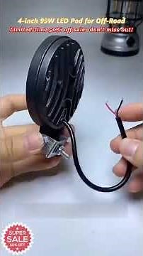 💡Faros LED redondos de 99 W para coches modificados, faros auxiliares para vehículos todoterreno