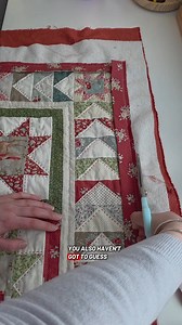 Trimming your quilt... before or after your binding? #scrappypatchwork #christmasquilt #quiltbinding #quilttips #howtoquilt | Stitch With Rachel