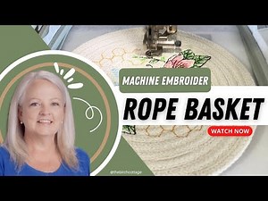 How to Embroider on Cotton Clothesline Rope Using Your Brother PE770 Embroidery Machine