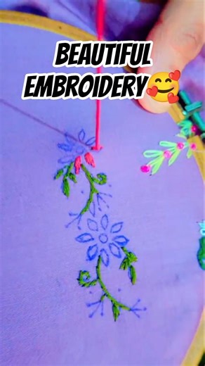 beautiful hand embroidery 🥰 #threadembroiderydesigns #shortvideo #handbroidery hand embroidery,hand