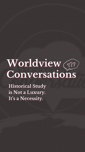 You can’t take every thought captive if you don’t know which thoughts are shaping you. That’s why Christians need more than the present moment. History gives us perspective and clarity we can’t get by ourselves. Check out our latest Worldview Conversation with Dr. Robert Tracy McKenzie today! Find it on our YouTube channel or website. | Worldview Academy | Facebook
