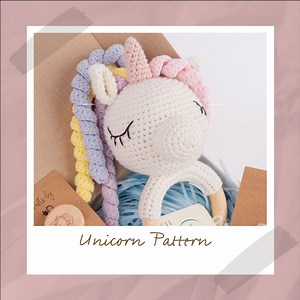 Unicorn Pattern, Crochet Pattern, Crochet Amigrurumi, Unicorn Rattle Pattern - Etsy