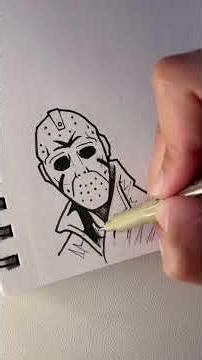 Jason Voorhees Drawing 🔪 | Horror Character Art (Friday the 13th)