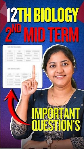 Class 12 Biology IMP Questions for 2nd Mid Term 2025 – Must Watch Before Exam