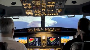 ✈️ Training day: practising some flat barrel rolls in our Boeing 737 MAX 8 sim. 💡Did you know that airline pilots have to be ready for anything with some companies? Joke! 😅😂 | Brussels Flight Simulators