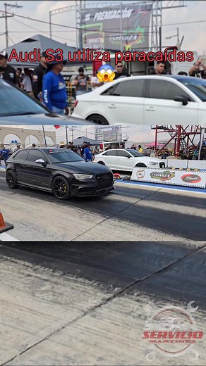Audi S3 utiliza paracaídas 😱 #arrancones Autódromo Espinoza GRAN CANAL VIP Autódromo Espinoza | Servicio Martínez
