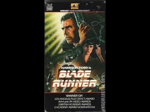 Opening to Blade Runner 1987 VHS