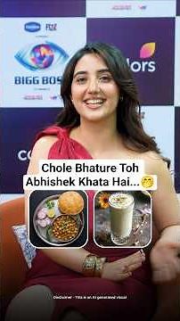Chole Bhature Or Lassi: Ashnoor Kaur FAVOURITE Punjabi Food Revealed 🤭 | #shorts #food #biggboss