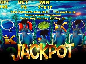 Magic Mermaid Slot Machine JACKPOT, $4,000 ALL MERMAIDS!