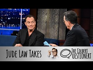 Jude Law Takes The Colbert Questionert