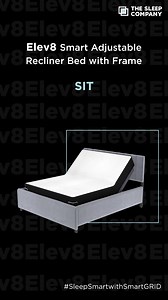 Sit. Sleep. Work. Relax. Repeat. Elevate your sleep experience with our Smart Adjustable Bed, designed to adjust your sleep position with ease and provide exceptional personalized comfort with customizable features. Shop now on: https://thesleepcompany.in/product/elev8-smart-adjustable-recliner-bed-with-frame/ | The Sleep Company