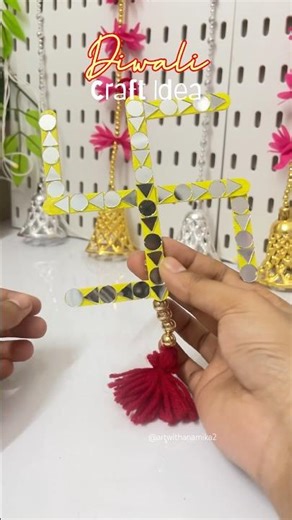 Diy Diwali decoration | Ep.5 #shorts #diy #art shorts #artwithanamika