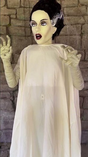 Home Depot Bride Of Frankenstein Halloween 2025 Animatronic Demo! Universal Monsters