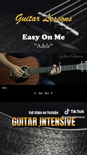 Easy Guitar Lessons for Beginners - Adele 'Easy On Me' Tutorial
