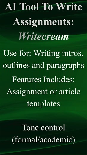 AI tool to write the assignment fast