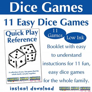 Printable Dice Game Rules Booklet for Family Game Night - Etsy Canada