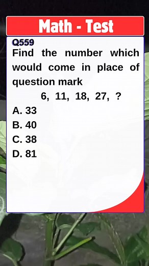 Math Test Number Series #math #mathematics #psat #digitalsat #education #mathteacher #pemdas #bodmas #mathproblems #algebra #calculus #geometry #mathstudent #learning #mathematical #numbers #highschoolmath #MathExam #studyinUSA #educationalcontent #MathChallenge #challenges #usa #USAtoday #newyork #everyone #viral #trending #everyone #foryou | Belajar Matematika