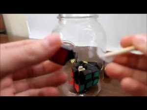 How to make a Cube in a bottle ("impossible" Rubik's Cube inside jar)
