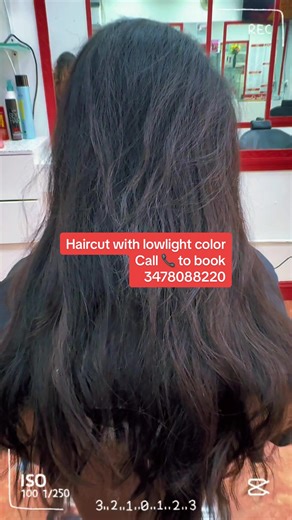 Add some placement hilights to get fuller look❤️ | Low Lights Hair Color