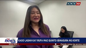 58K views · 710 reactions | Ibinasura ng korte sa Pasay ang kasong isinampa laban sa komedyanteng si Rufa Mae Quinto kaugnay ng paglabag sa securities regulation code. Buong ulat: https://www.abs-cbn.com/news/nation/2025/5/2/securities-code-complaint-vs-rufa-mae-quinto-dismissed-2116 | TV Patrol | Facebook