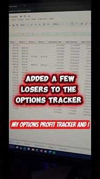 Added a Few Losers to the Options Tracker #options #optionstrading #profitandloss