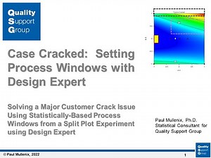 Setting Process Windows with Design-Expert