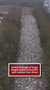 36K views · 53 reactions | Drone footage shows a large illegal waste mountain in a field alongside the A34 - and just metres from the River Cherwell in Oxfordshire #NewsForYou | Mirror Weird News | Facebook