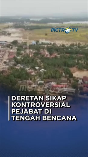Bumi gonjang-ganjing, pejabat kita tingkahnya sungguh emejing ☺️☺️☺️ . Di tengah kesulitan warga Sumatra menghadapi bencana, sejumlah pejabat malah menunjukkan sikap nirempati. #MetroTV #tiktokmetrotv #beritaviral #fyp #tiktokberita #viral #bencanaalam #bencana #korbanbanjir #pejabat #Sumatra #umroh #BupatiAcehSelatan #endipatwijaya #dprri #bantuan #Aceh