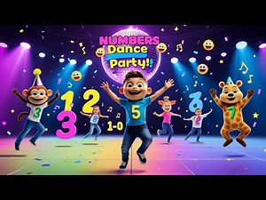 Numbers Dance Party! 🔢🎶 | Fun Counting Song | Kids