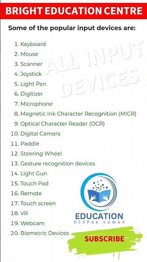 ALL INPUT DEVICES #input #device