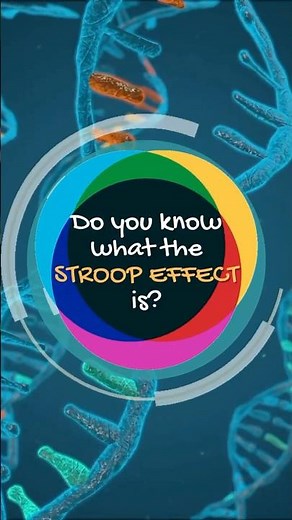 🎨 STROOP EFFECT Explained in 10 seconds🧬 - Psychology -