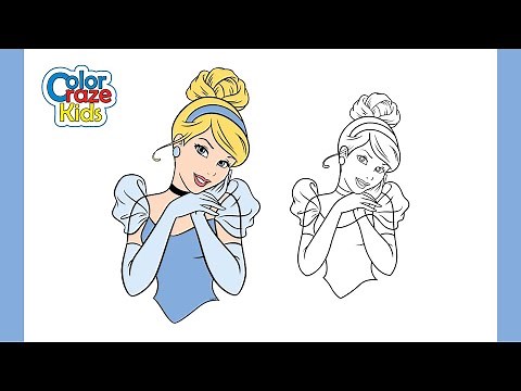 Disney Princess Cinderella | Simple Coloring for Kids