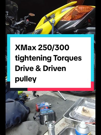 XMax 250/300 Drive & Driven Pulley Torque Settings