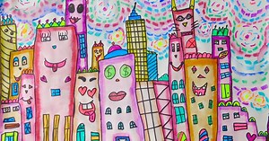 In the Art Room: Rizzi Meets van Gogh Cities (Sub Plans!)