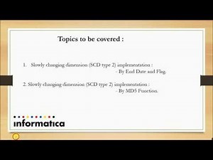 SCD Type 2 In Informatica