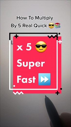 #HowTo #multiply by #5 real quick!!! #mathtricks #school #learning #math