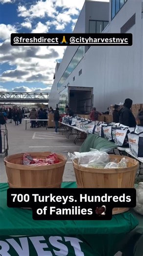 New Yorkers on Instagram: "New Yorkers take care of each other 🫂 This morning we stopped by @freshdirect and @cityharvestnyc 8th annual Share the Harvest event. In the blistering cold and wind, they handed out hundreds of turkeys — plus produce and holiday essentials — to families who need them most. It’s one of the biggest Thanksgiving giveaways in the Bronx, and the line wrapped around the block. FreshDirect and City Harvest team up for this every year, making sure thousands of New Yor