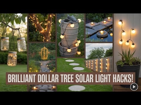 💡 Brilliant Ways To Use Dollar Tree SOLAR LIGHTS In Your Garden ✨ GENIUS $1.25 Hacks