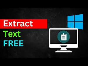 How to Extract Text in Windows 11 for FREE (No Extra Software Needed!)