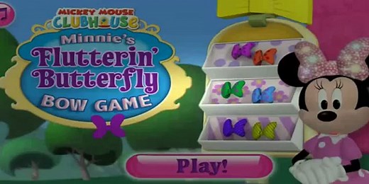 Mickey Mouse Clubhouse Minnies Flutterin Butterfly Bow Minnie Mouse- Free Online Games For Kids
