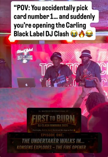 Bindura | 14 Nov 2025 First 3 minutes. First DJ. First fear introduced.I didn’t warm the stage… I haunted it.Undertaker theme synced with Konsens ‘Do Sum Sum’ — and the room froze.Crowd shocked. DJs shook. Judges locked in.This is just Part 1… Part 2 gets dangerous ⚰️🎧🔥😂😂😂😂 #DJM#DJMafreshInternationalr#CarlingBlackLabelDJClashC#DJClashZimbabwen#BinduraVibesI#DJIntrod#UndertakerThemeS#DoSumSumr#AfricanDJt#InternationalDJL#DJLifea#ClashCulturer#ViralDJk#TikTokDJa#FearTheIntror#Part1S#DJStory