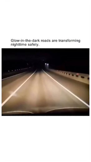 𝗘𝘅𝗽𝗹𝗮𝗶𝗻𝗲𝗿 📌 on Instagram: "Glow-in-the-dark roads are being tested as an innovative way to improve traffic safety at night. Using photoluminescent pigments or special coatings, these roads absorb sunlight during the day and gradually release that glow in the dark, providing continuous illumination without the need for electricity. This technology is especially useful in rural or hard-to-reach areas where installing streetlights is limited or impractical. With greater visibility at nigh